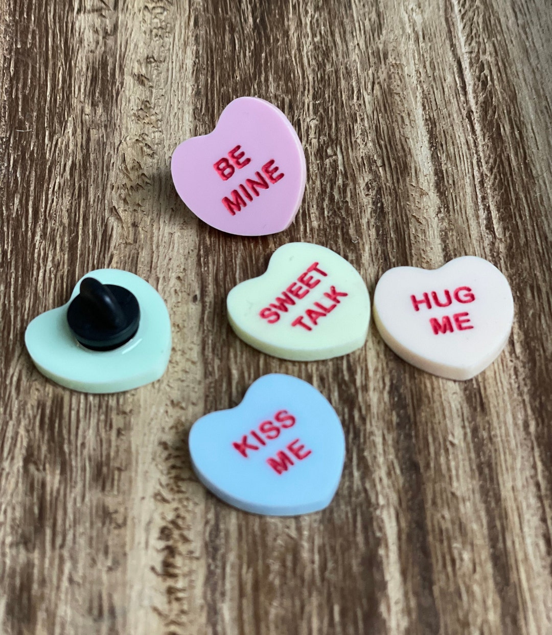 Heart Candy Pin | Conversation Candy Pin | Valentines Day Pin | Heart ...