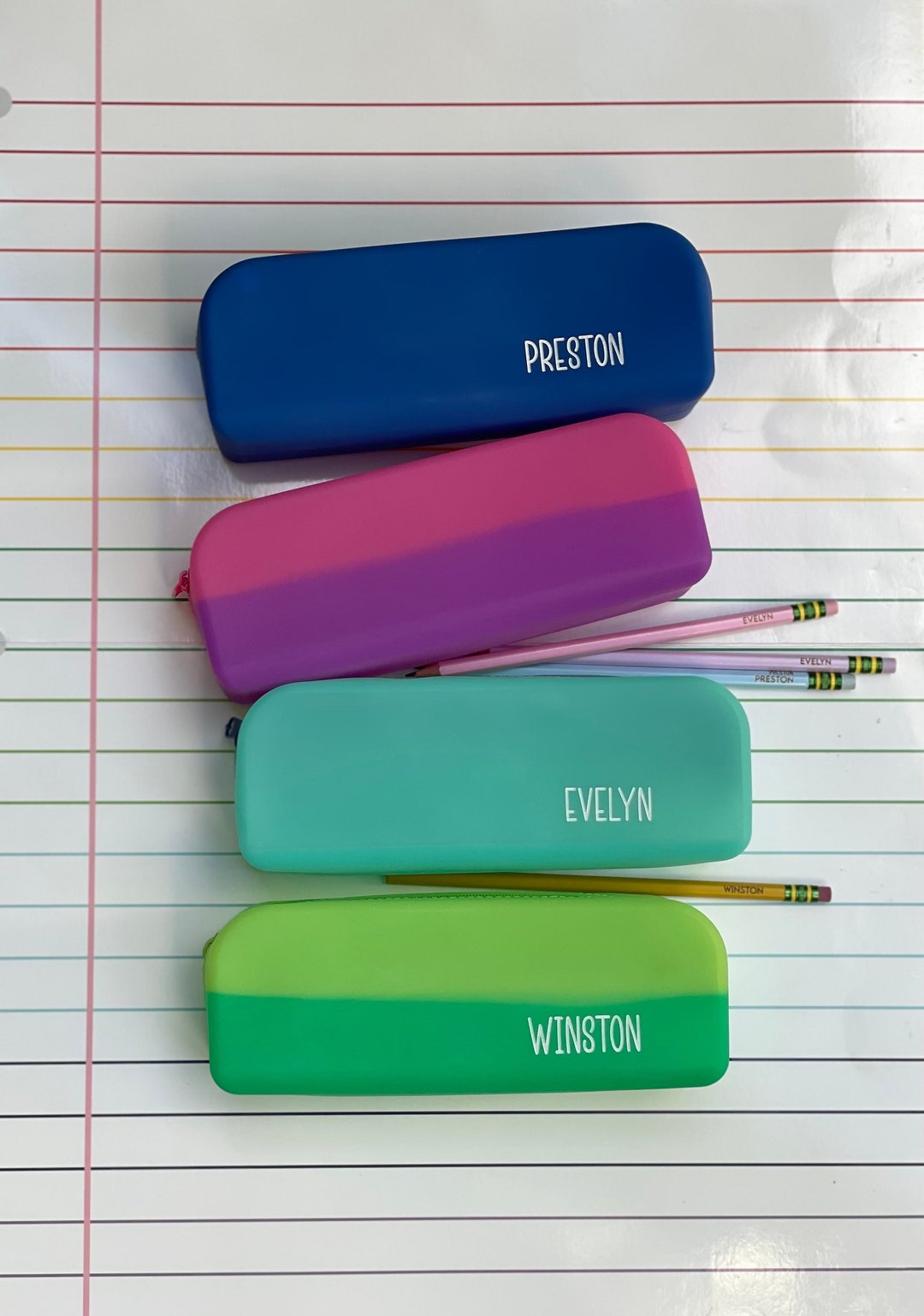 Rectangle Pencil Case / Silicone Jelly Pencil Case / Back to School ...