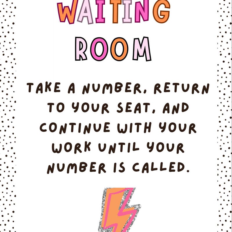Waiting Room Signs - Etsy