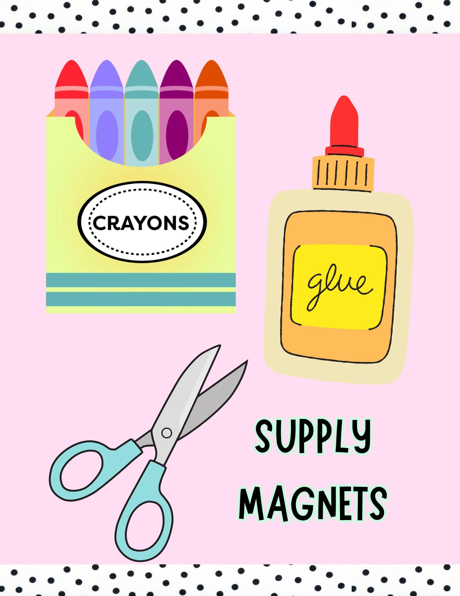 School Supply Cue Cards for the Classroom - Etsy
