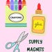 School Supply Cue Cards for the Classroom - Etsy