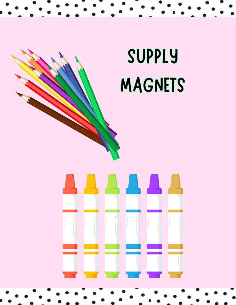 School Supply Cue Cards for the Classroom - Etsy