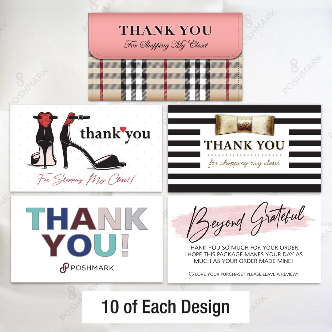 Thank You Note Card Variety Pack, Thank you Cards, Shipping Supplies ...