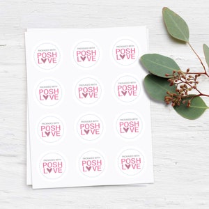 Poshmark Thank You Sticker Variety Pack Posh Love Label - Etsy