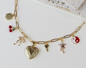 Charm Necklaces - Etsy UK