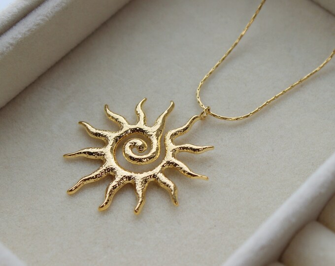 Sun Burst Necklace Sun Rays Necklace Sun Ray Necklace Sun Necklace Sun ...