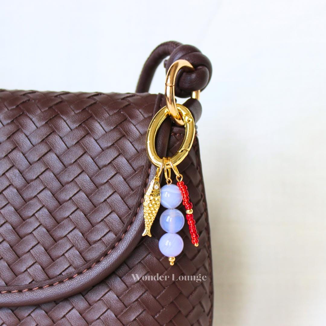 Fish Bag Charm - Sardine Bag Charm Sardine Pendant Gold Fish Charm ...