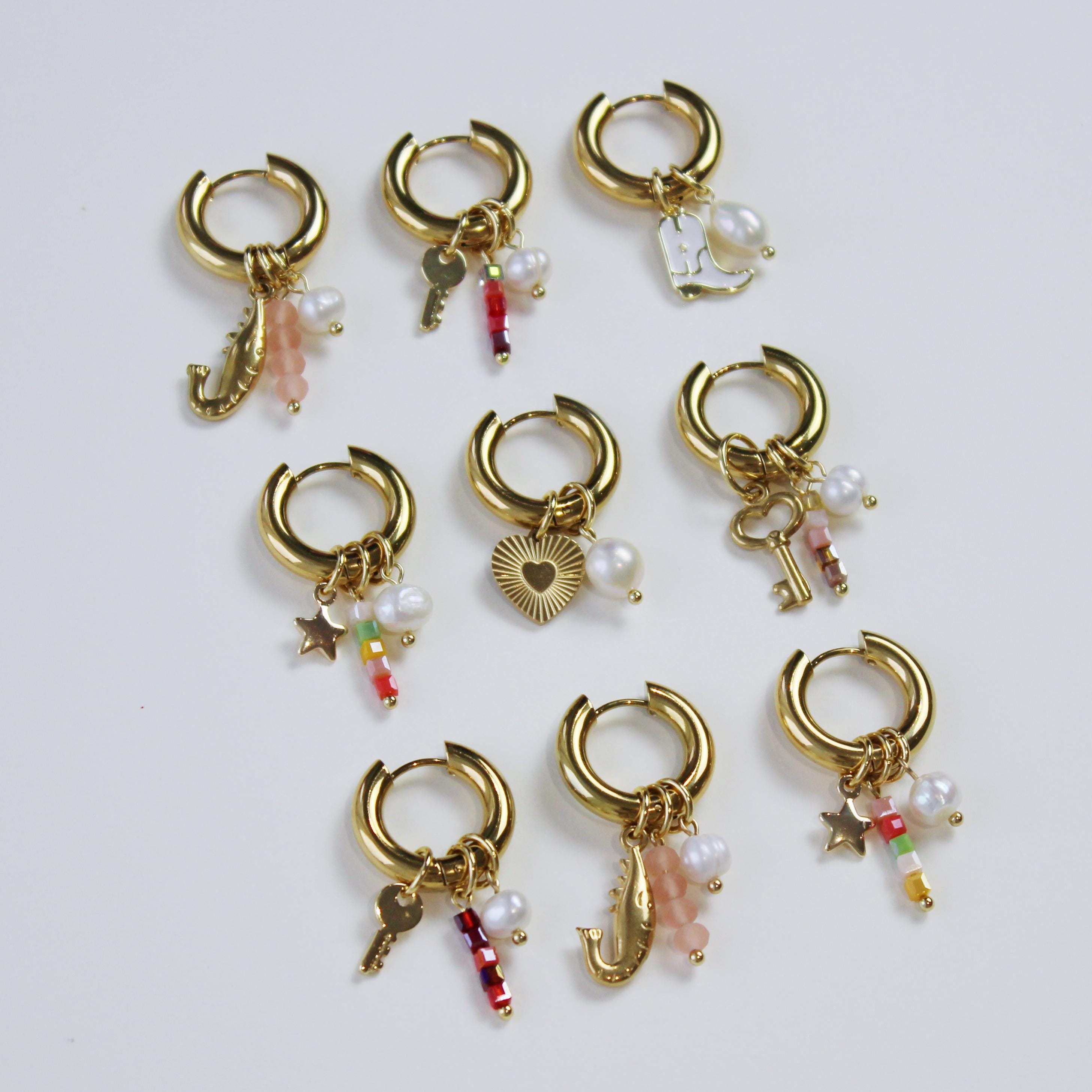 Custom Charm Earrings - Mix and Match Earrings Mix and Match Hoop ...