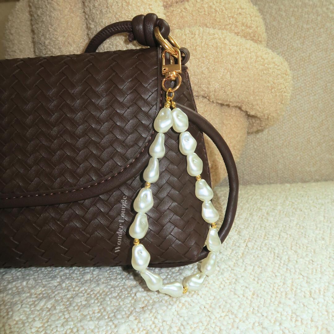 Pearl Bag Charm - Summer Bag Charm Beach Bag Charm Bag Chain Charm ...