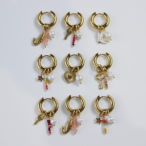 Custom Charm Earrings - Mix and Match Earrings Mix and Match Hoop ...