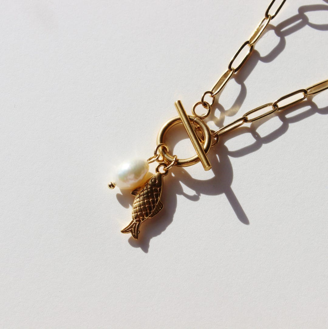 Sardine Fish Necklace - Sardine Necklace Gold Fish Necklace Sardines ...