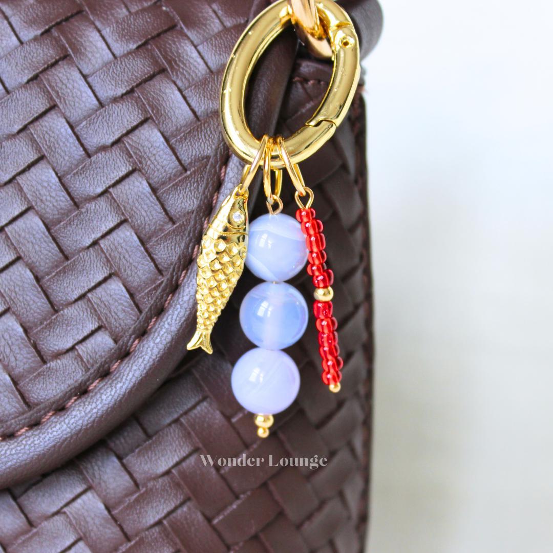 Fish Bag Charm - Sardine Bag Charm Sardine Pendant Gold Fish Charm ...