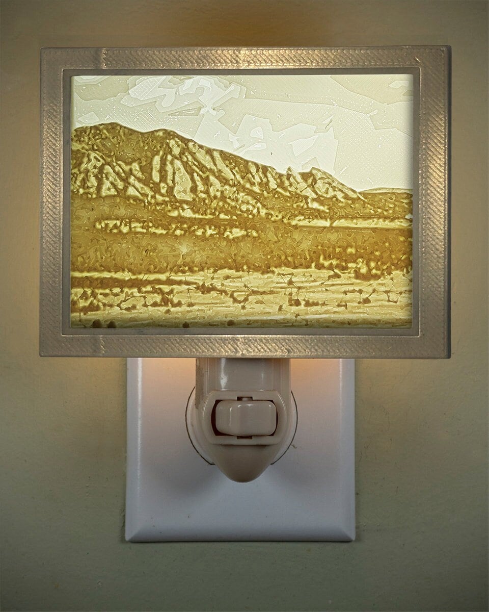 Nightlight 3D Printed Lithophane – Flatirons #03 - Etsy