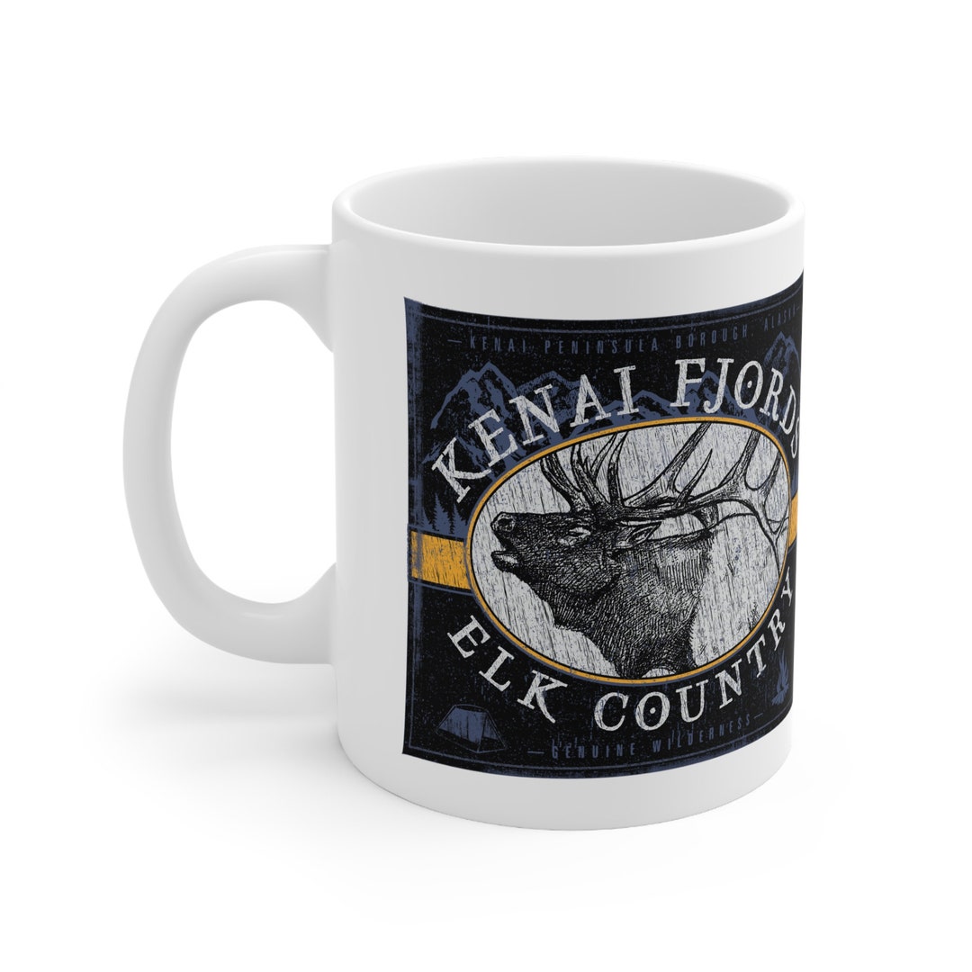 Kenai Fjords Elk Country Ceramic Mug 11oz - Etsy