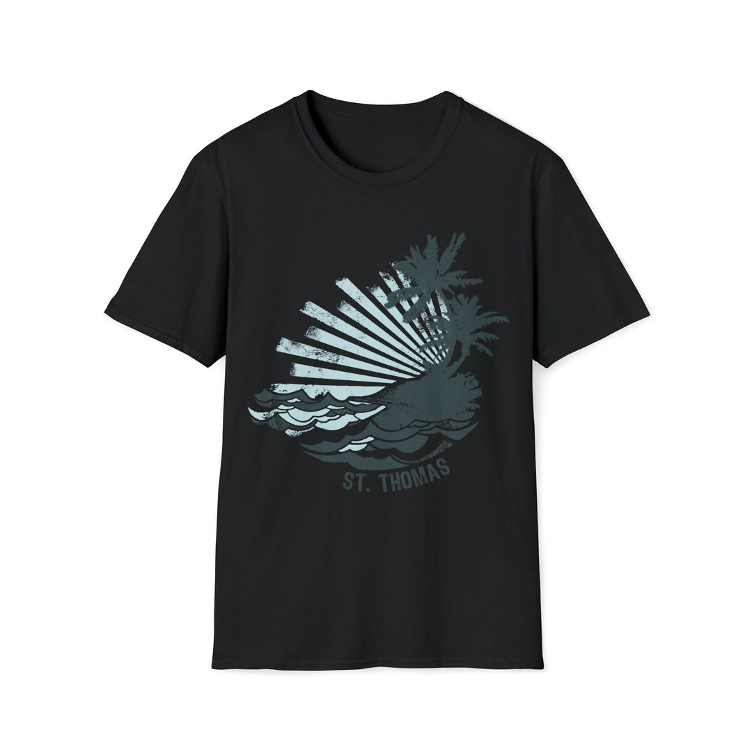 St. Thomas Sun, Palms and Surf Unisex Softstyle T-shirt - Etsy