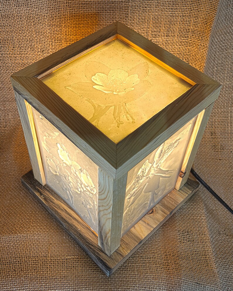 Lithophane Light, Columbine Wildflower Lantern, 01 - Etsy