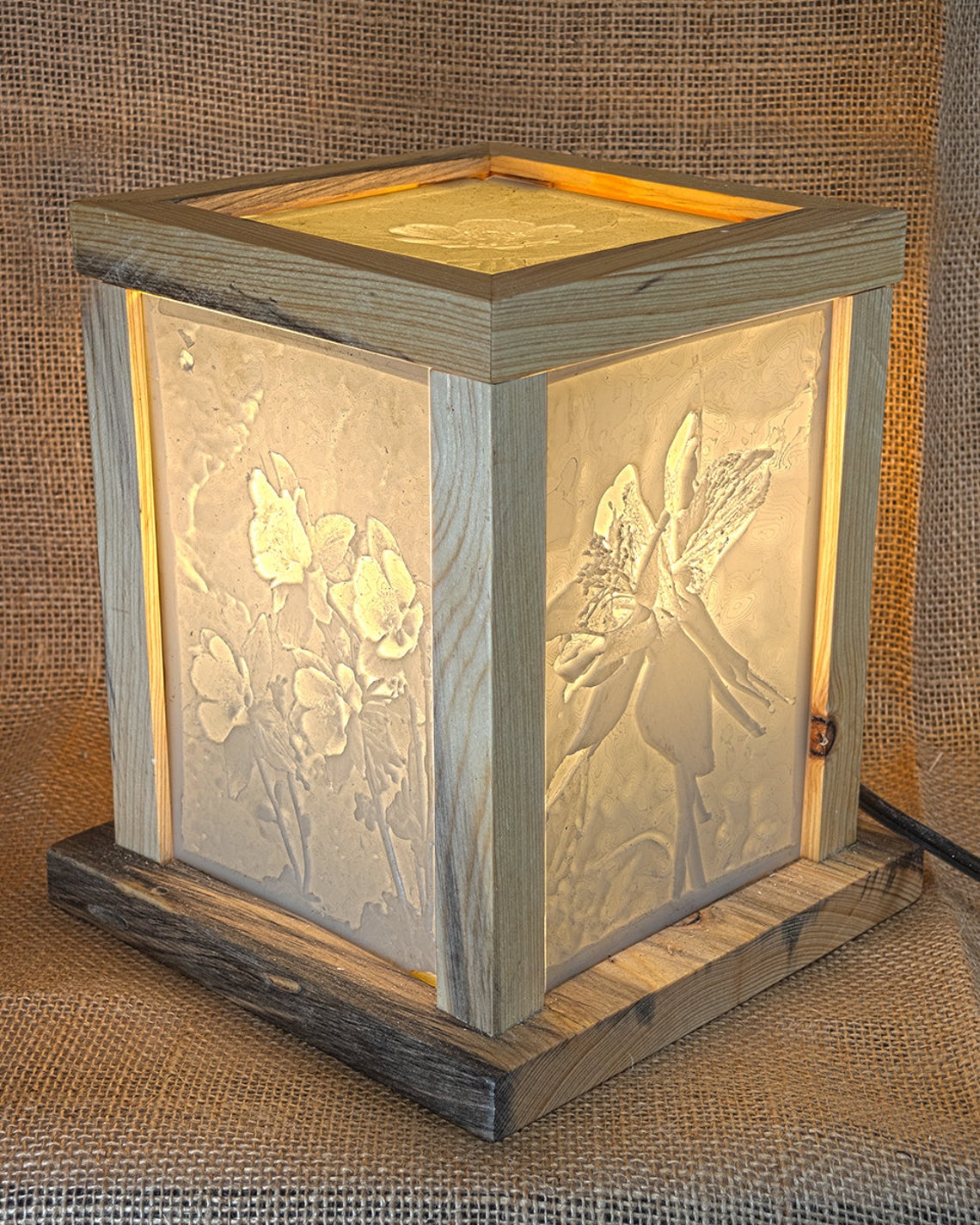 Lithophane Light, Columbine Wildflower Lantern, 01 - Etsy