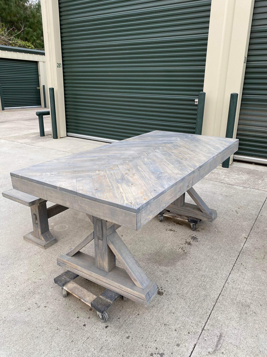 Handcrafted Herringbone Tables: Rustic Charm & Custom Designs - Etsy