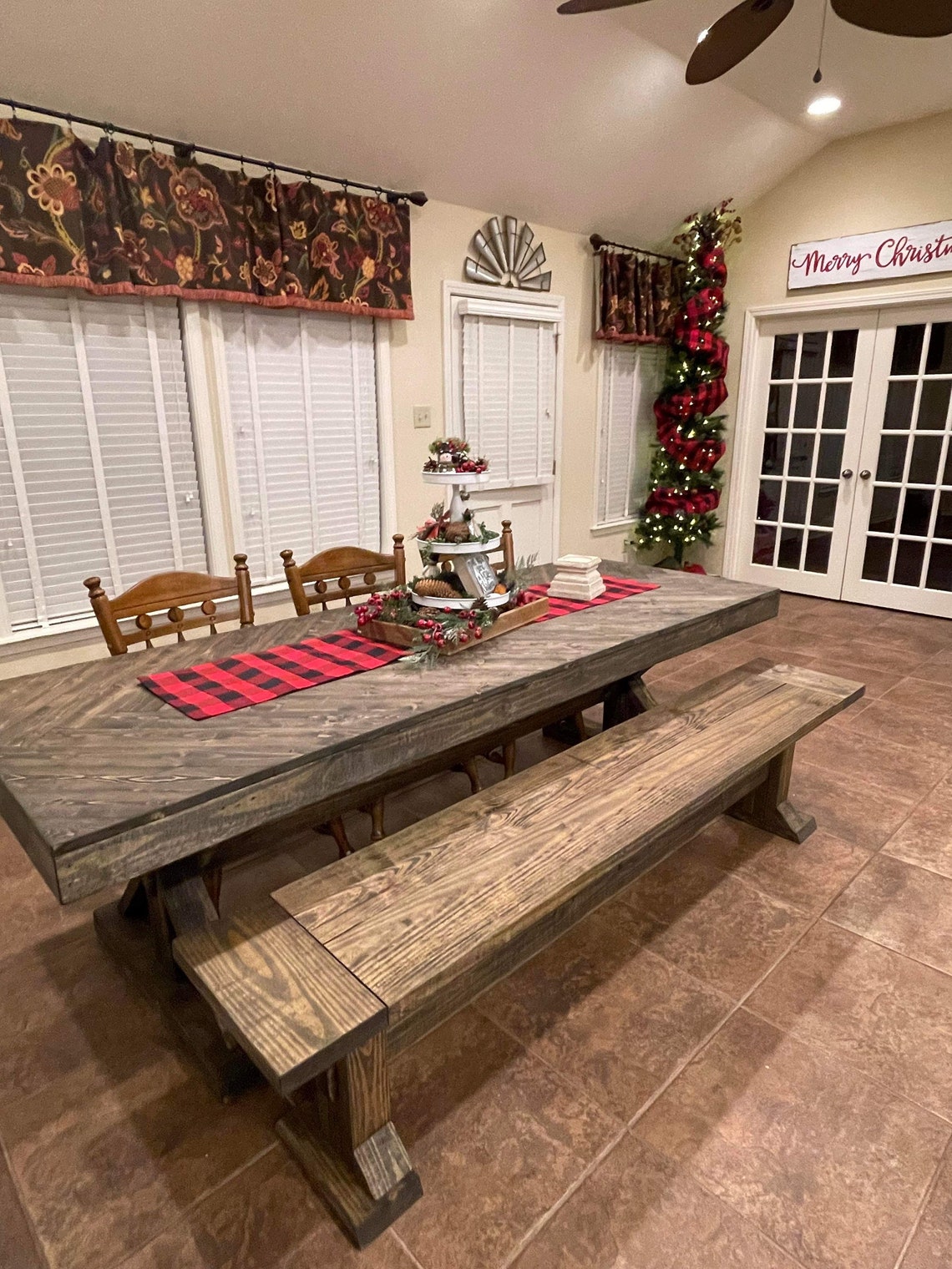 Modern Herringbone Dining Table Sets: Handmade Quality - Etsy