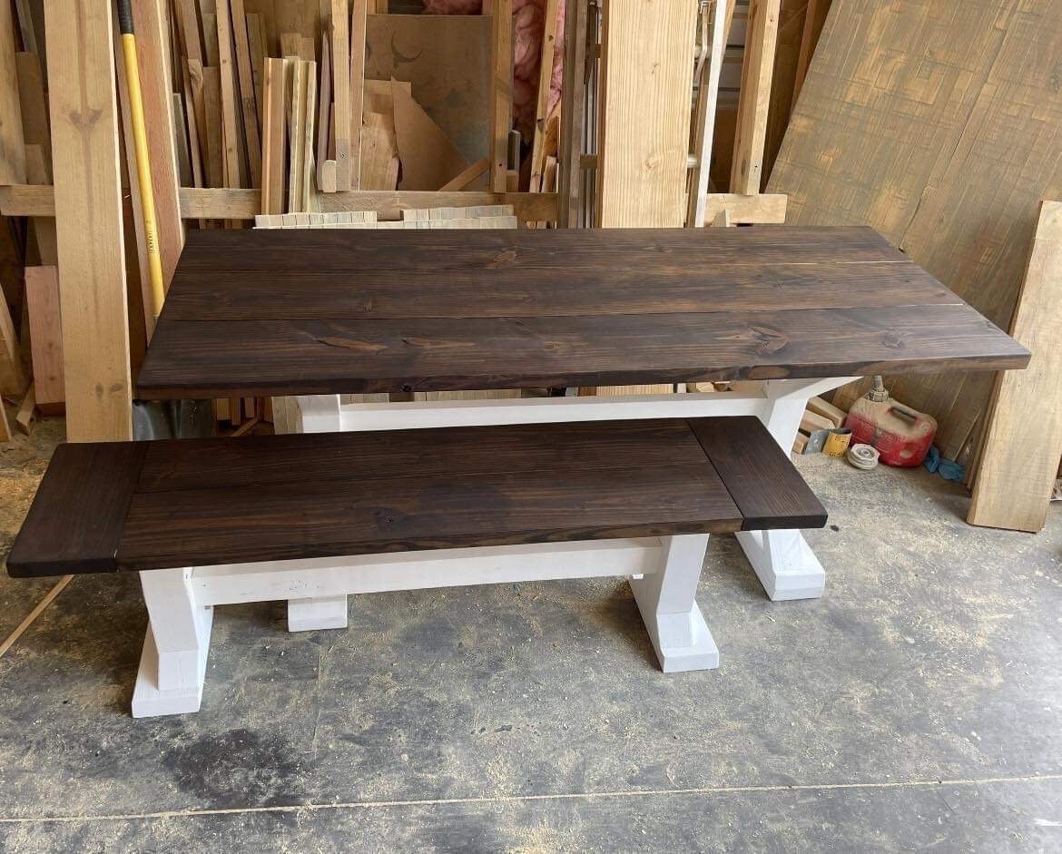 Vintage Rustic Farmhouse Tables: Dine in Style With Trestle and Farm Tables - Etsy