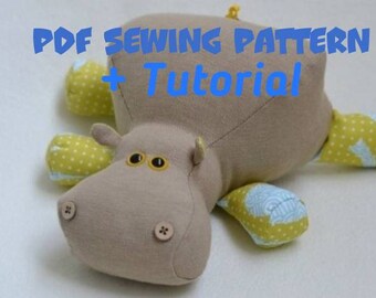 Hippo Sewing Pattern | Etsy