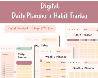 Boho Daily Planner - Etsy