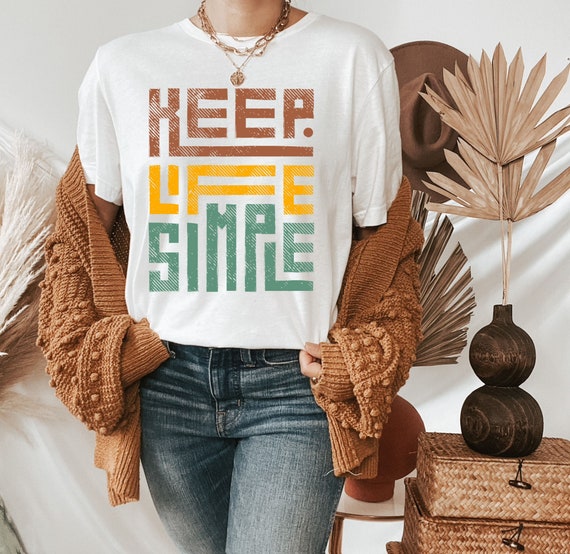 Keep Life Simple Png Sublimation Png Designs Retro Png - Etsy