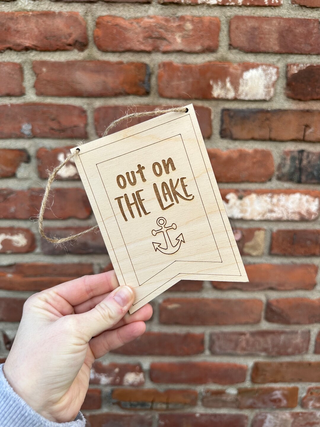 Out on the Lake Door Sign Doorbell Sign for Lake House Doorbell Sign on ...