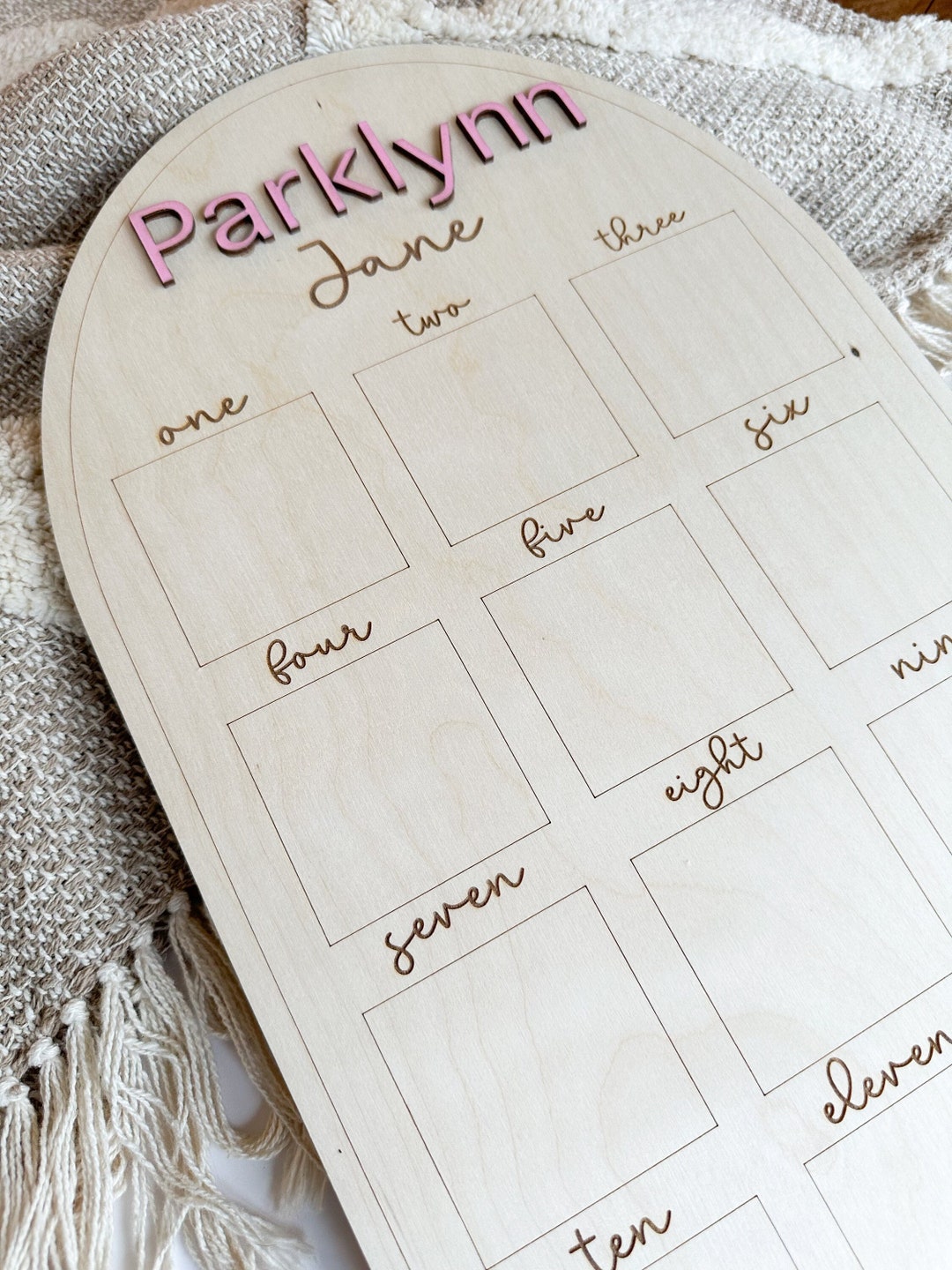 My First Year Sign Babys First Year Picture Frame Personalized Baby ...