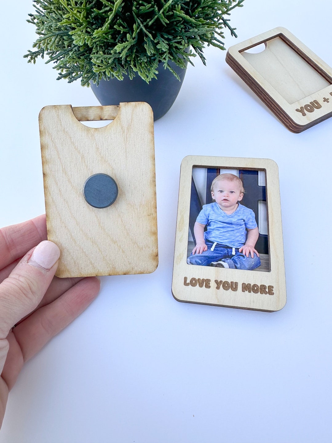 Magnet Photo Frame Wallet Size Magnet Frame Personalized Magnet Frame ...