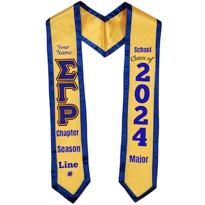 Sgrho Graduation Stole/sash, Graduation, College - Etsy