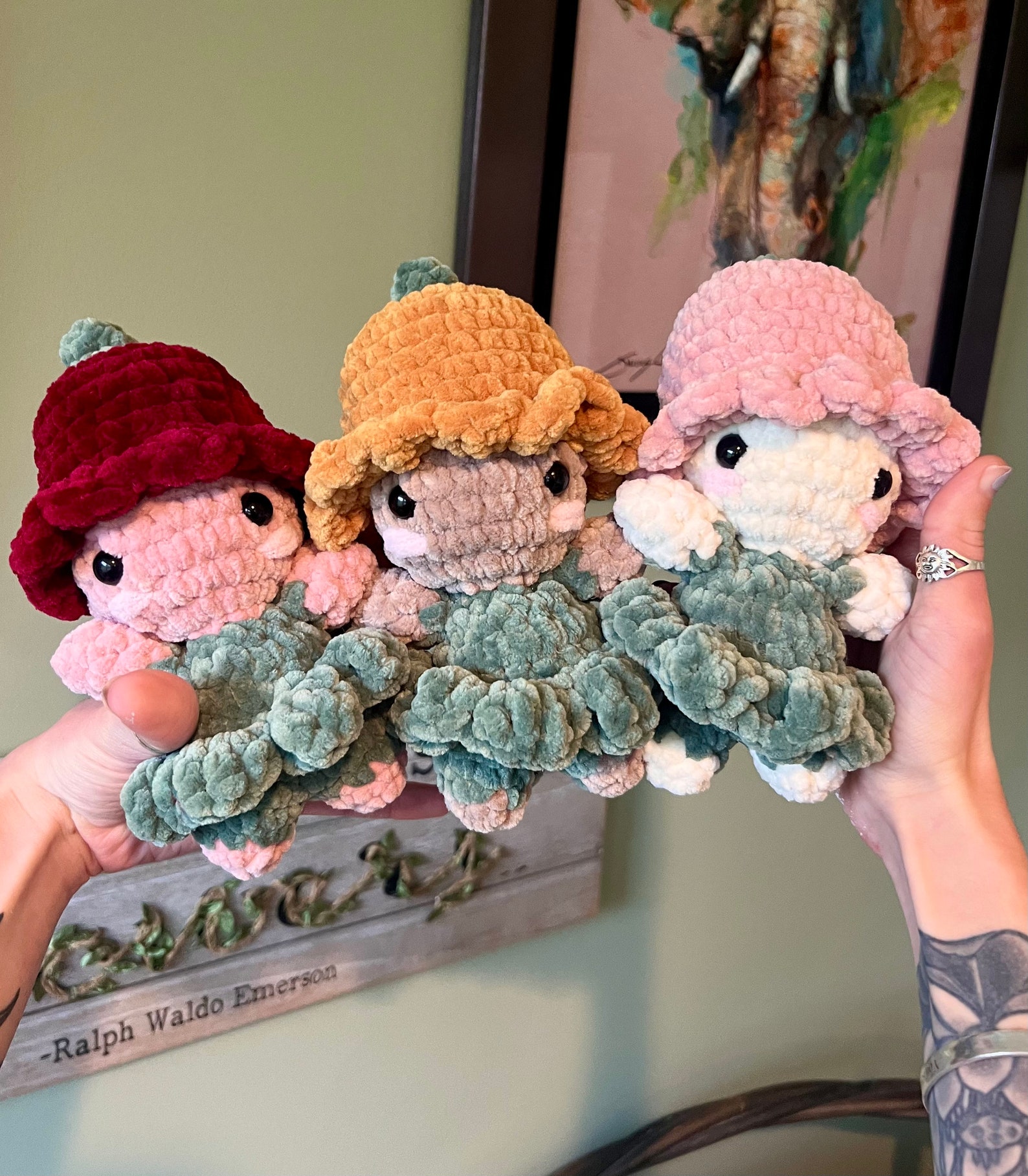 Mini Flower Sprite Crochet Plush Dolls Cute Flower Fairy - Etsy