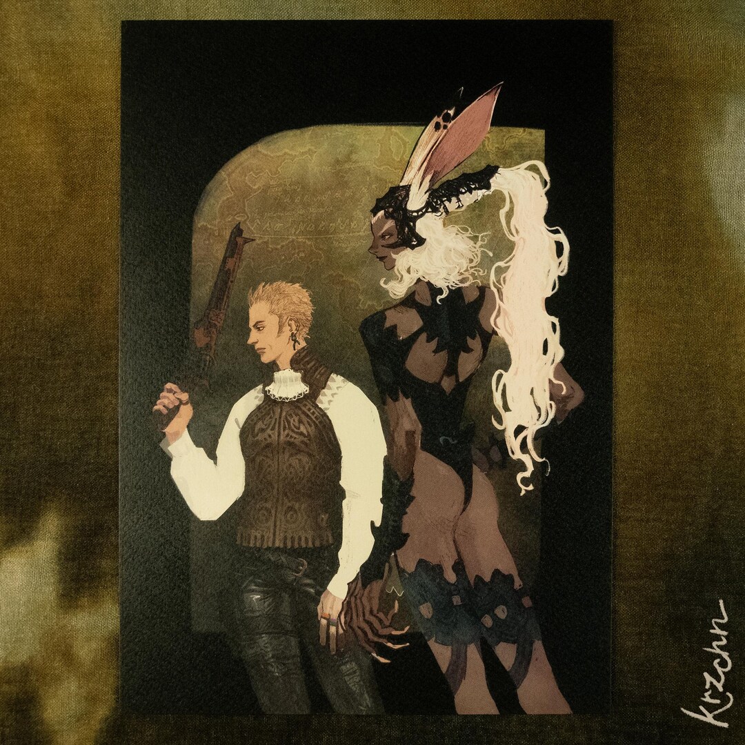 FFXII Balthier Fran Art Print | A4/A5 - Etsy