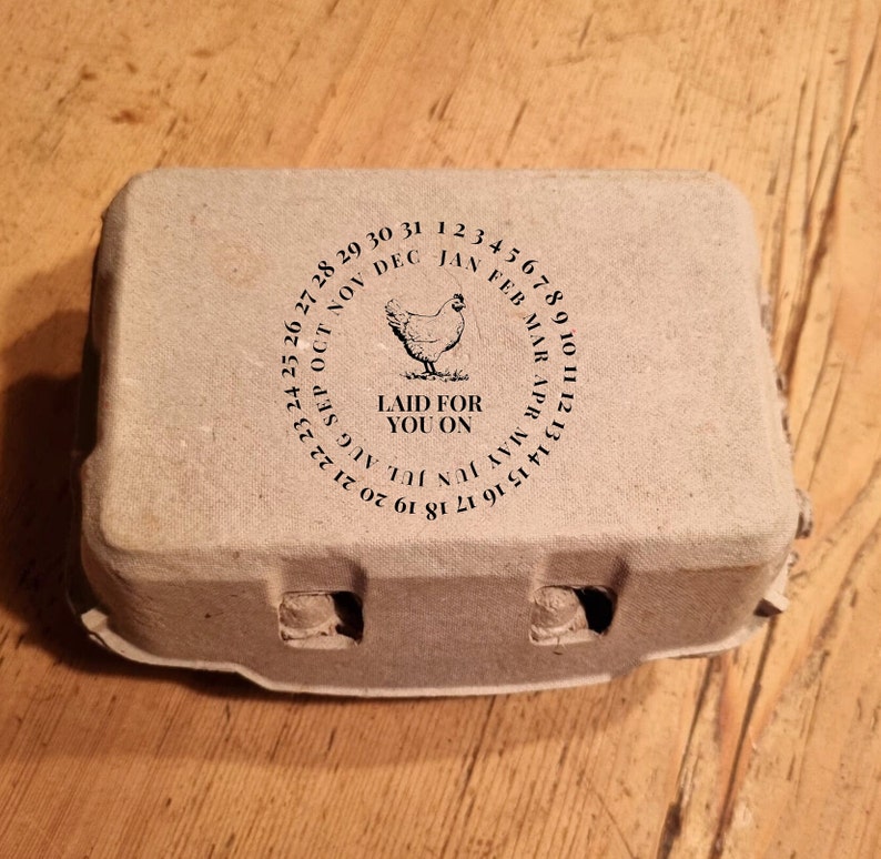 Egg Box Label Template, Date and Month, Print off or Turn Into a Stamp ...