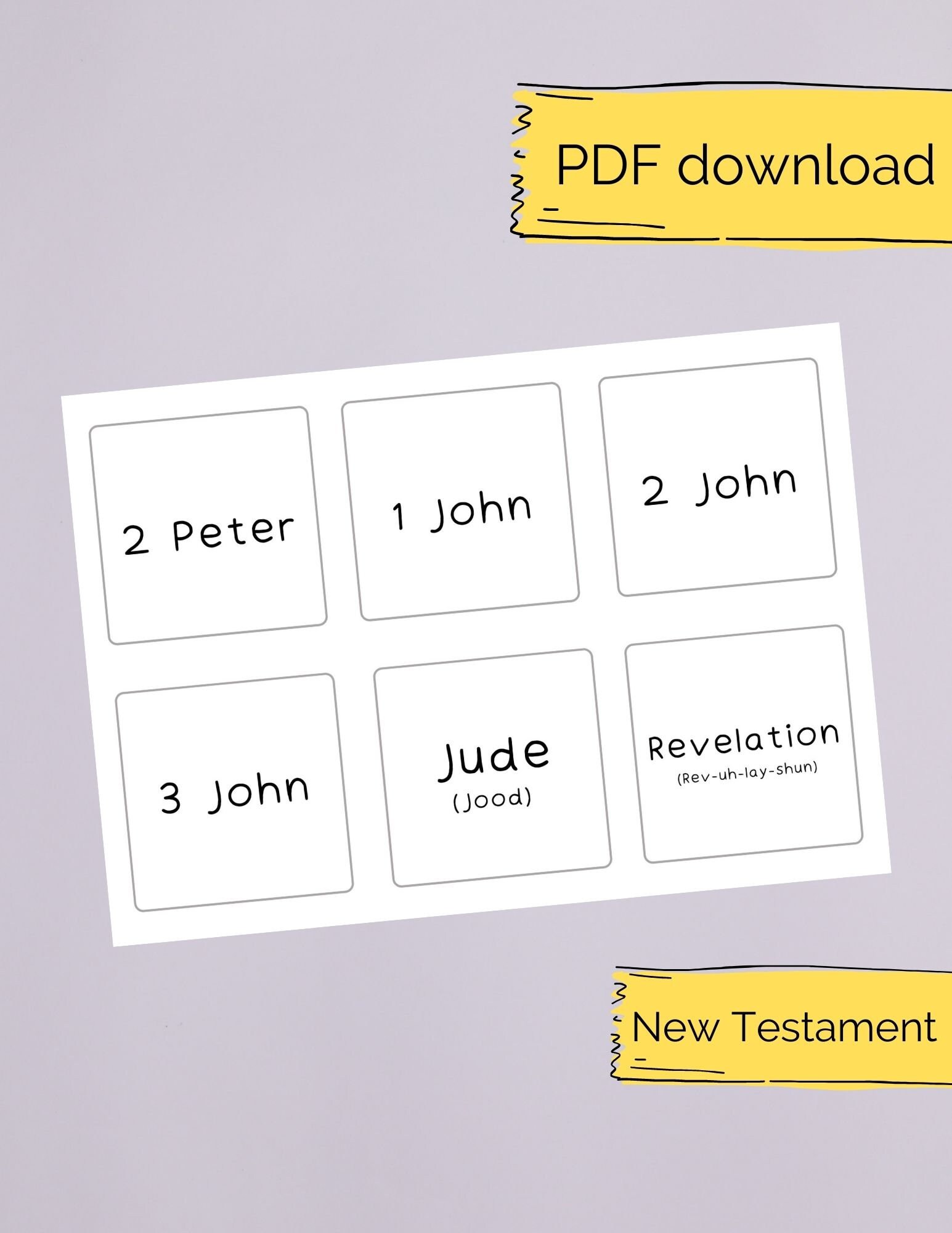 Books of the Bible Flashcards | Basic Black + White - Etsy