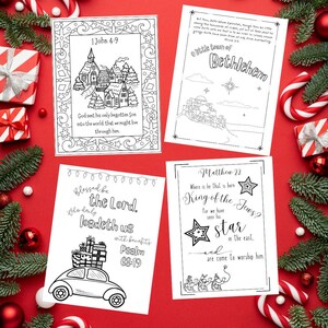KJV Bible Christmas Coloring Pack - Etsy