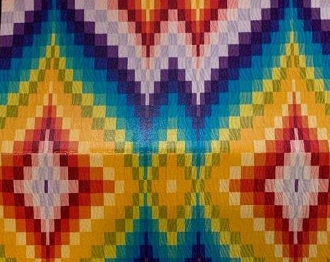 Boundless Solids Bargello Beauty Quilt Kit by Carl Hentsch - Etsy