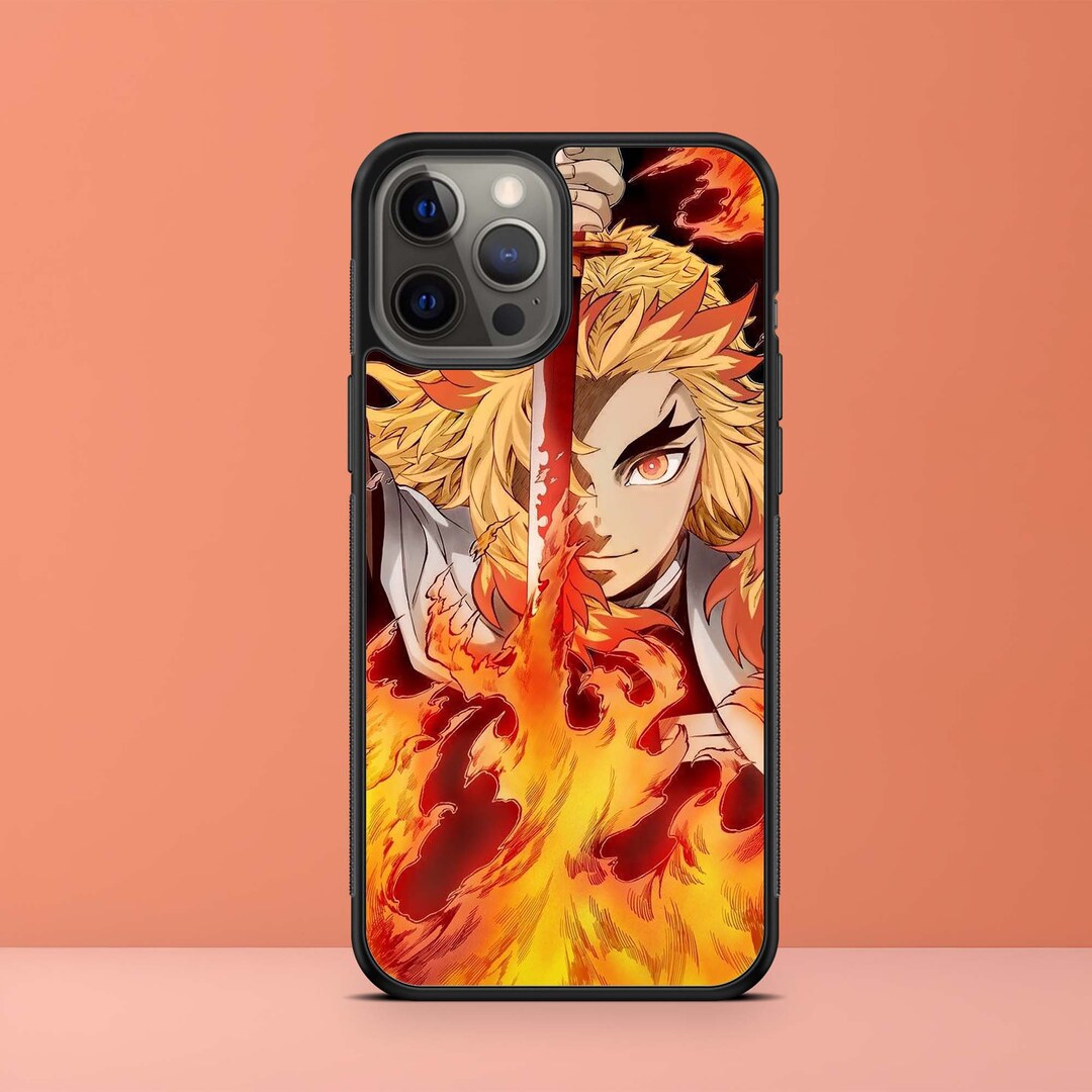 Limited Edition Kyojuro Rengoku Demon Slayer Stylish Rubber Phone Case ...