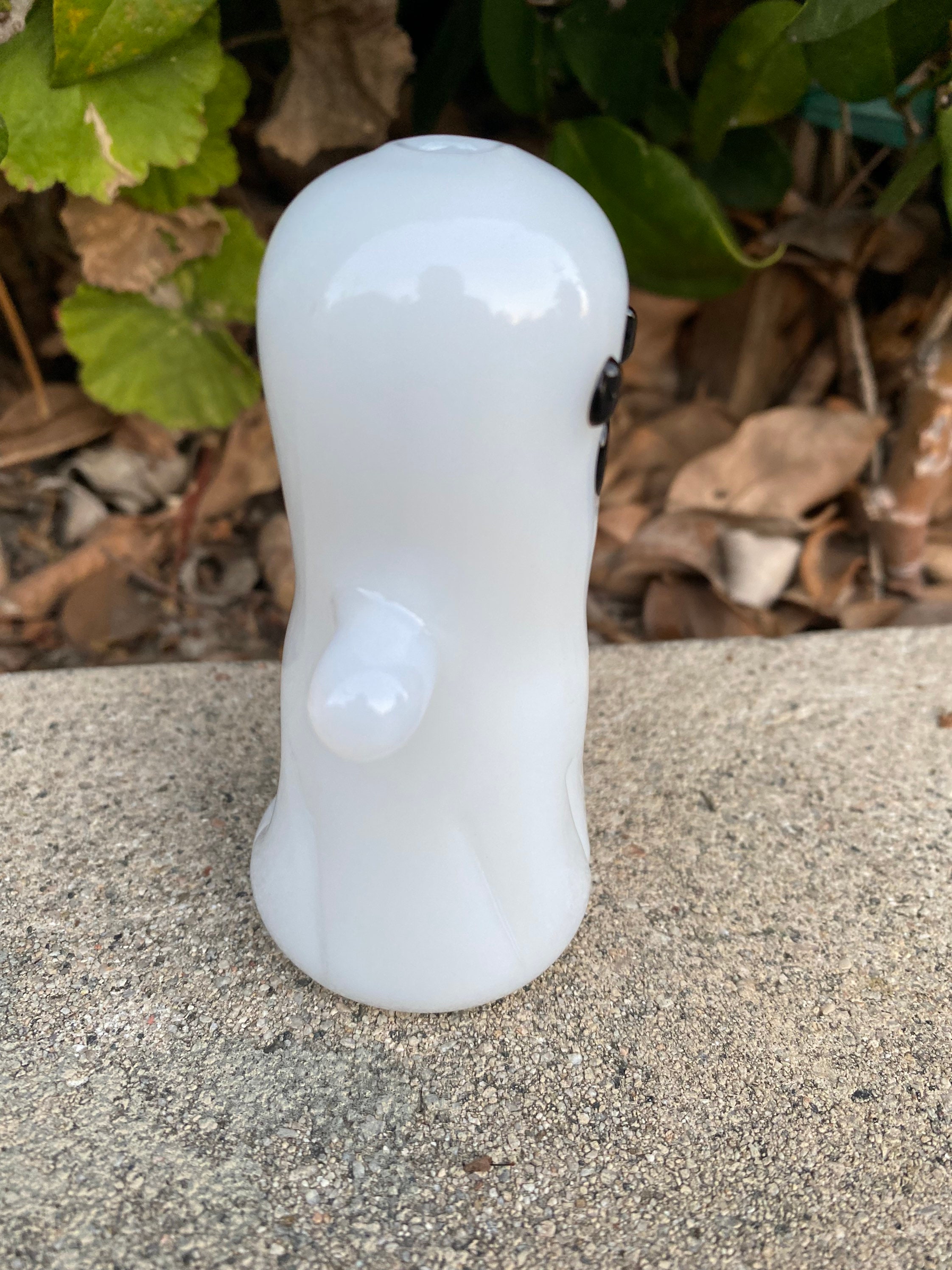 TOBACCO GLASS Spooky Ghost Glass Pipe Handmade. - Etsy
