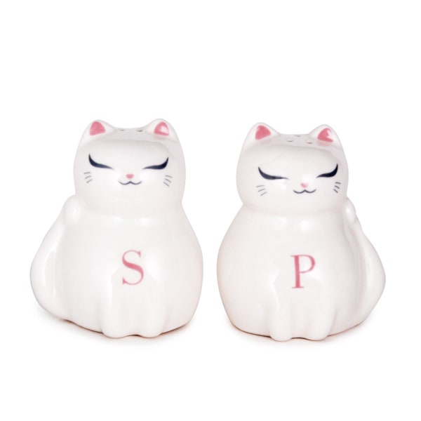 Cat Salt and Pepper Shakers - Etsy