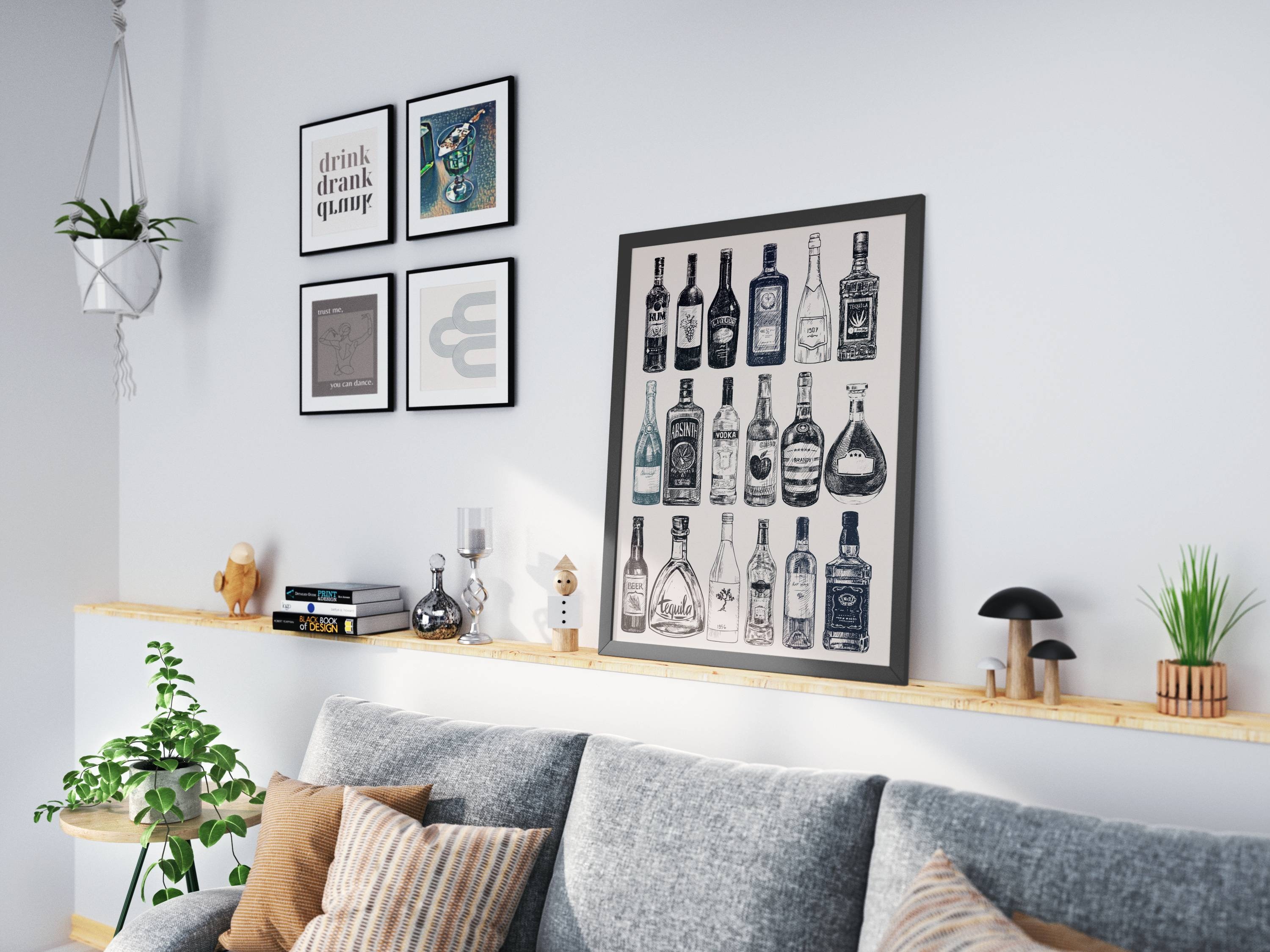 Printable Bar Wall Art Bar Art Gallery Wall Prints Bar - Etsy