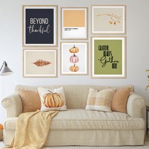 Thanksgiving Collection 3 | Printable Thanksgiving Wall Art | Fall ...