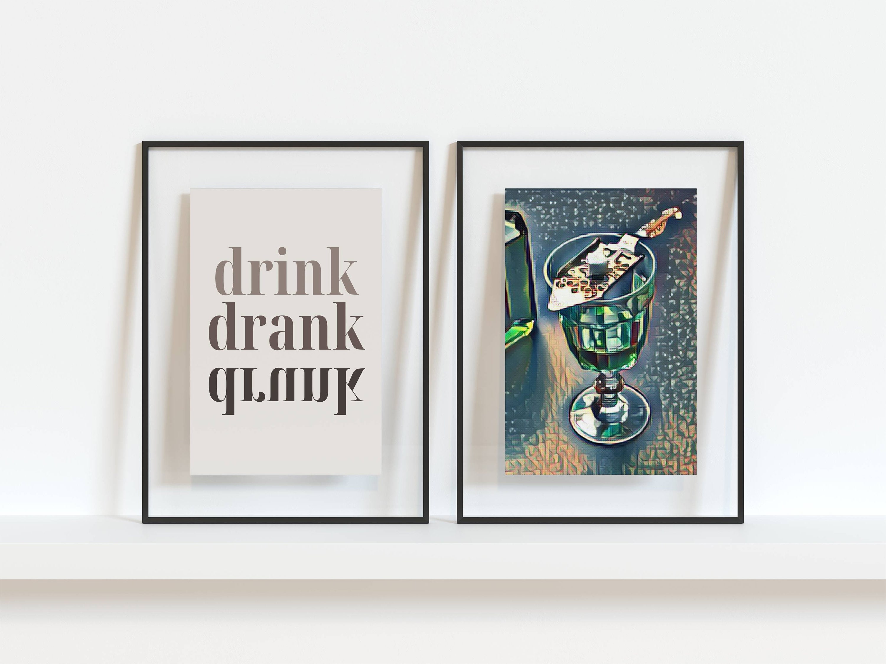 Printable Bar Wall Art | Bar Art Gallery Wall Prints | Bar Cart ...