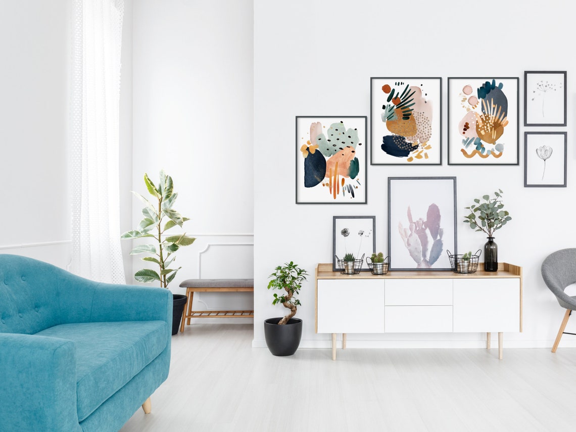 Printable Maximalist Abstract Wall Art Modern Abstract Art | Etsy