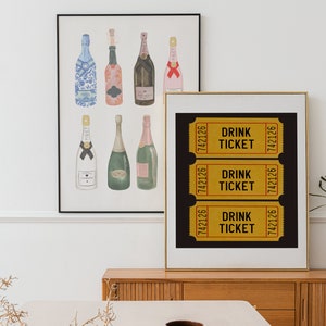 Printable Bar Wall Art | Bar Art Gallery Wall Prints | Bar Cart Drink ...