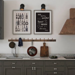 Printable Home Bar Wall Art Prints | SET OF 8 | Bar Wall Art Print ...
