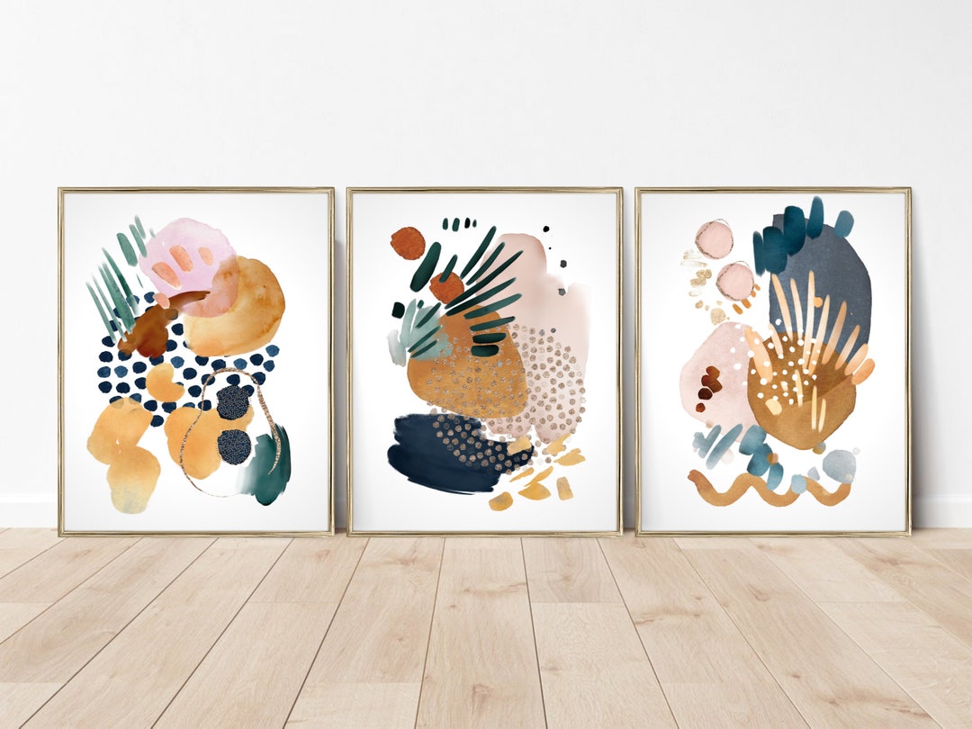 Printable Abstract Art | Maximalist Wall Art Print | Original Abstract ...