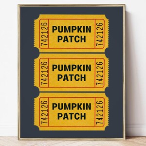 Thanksgiving Ticket Printable | Thanksgiving Decor | Autumn Art ...
