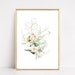 Printable Boho Floral Botanical Wall Art SET OF THREE - Etsy