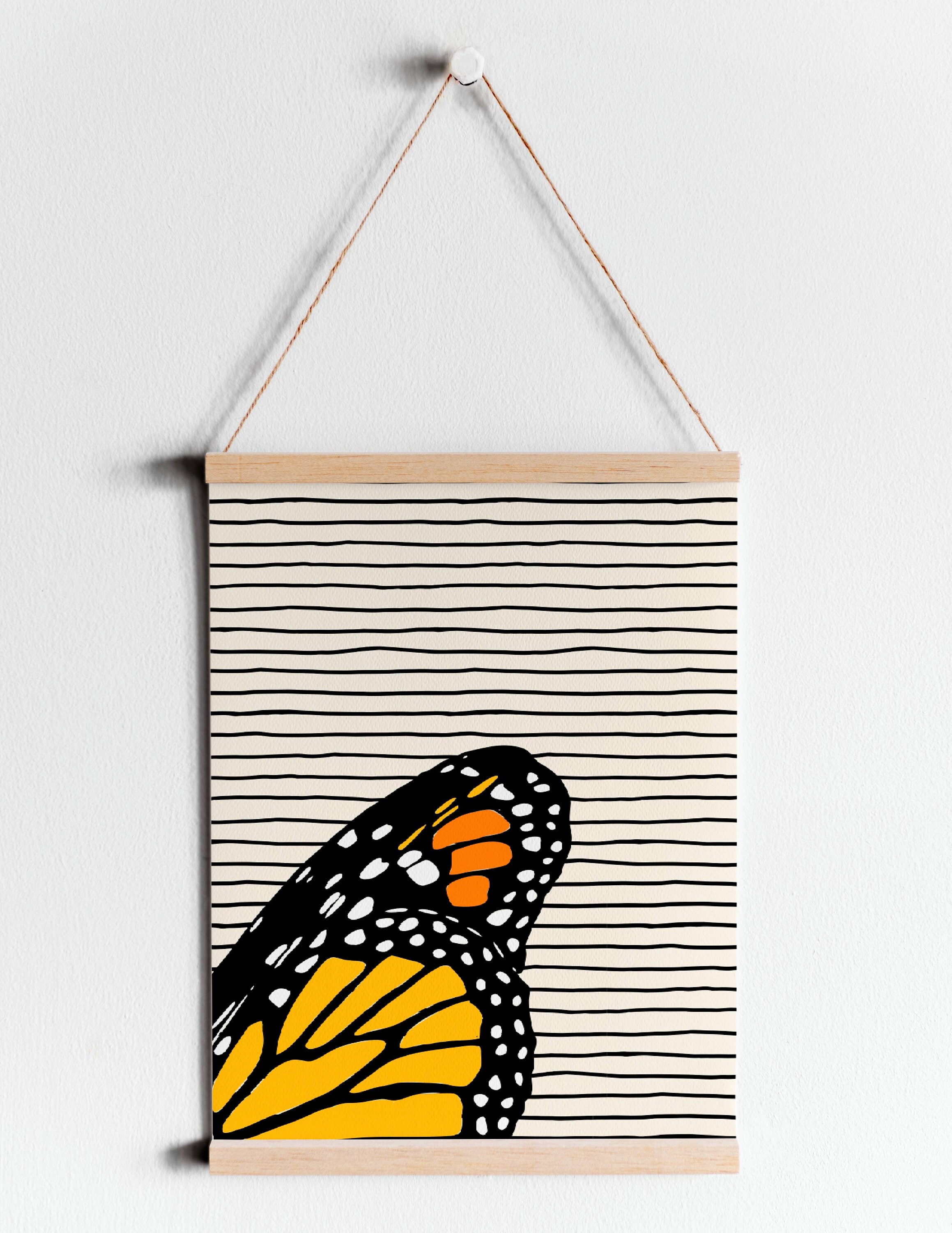Printable Monarch Wall Art | Eclectic Butterfly Wall Decor | Monarch ...